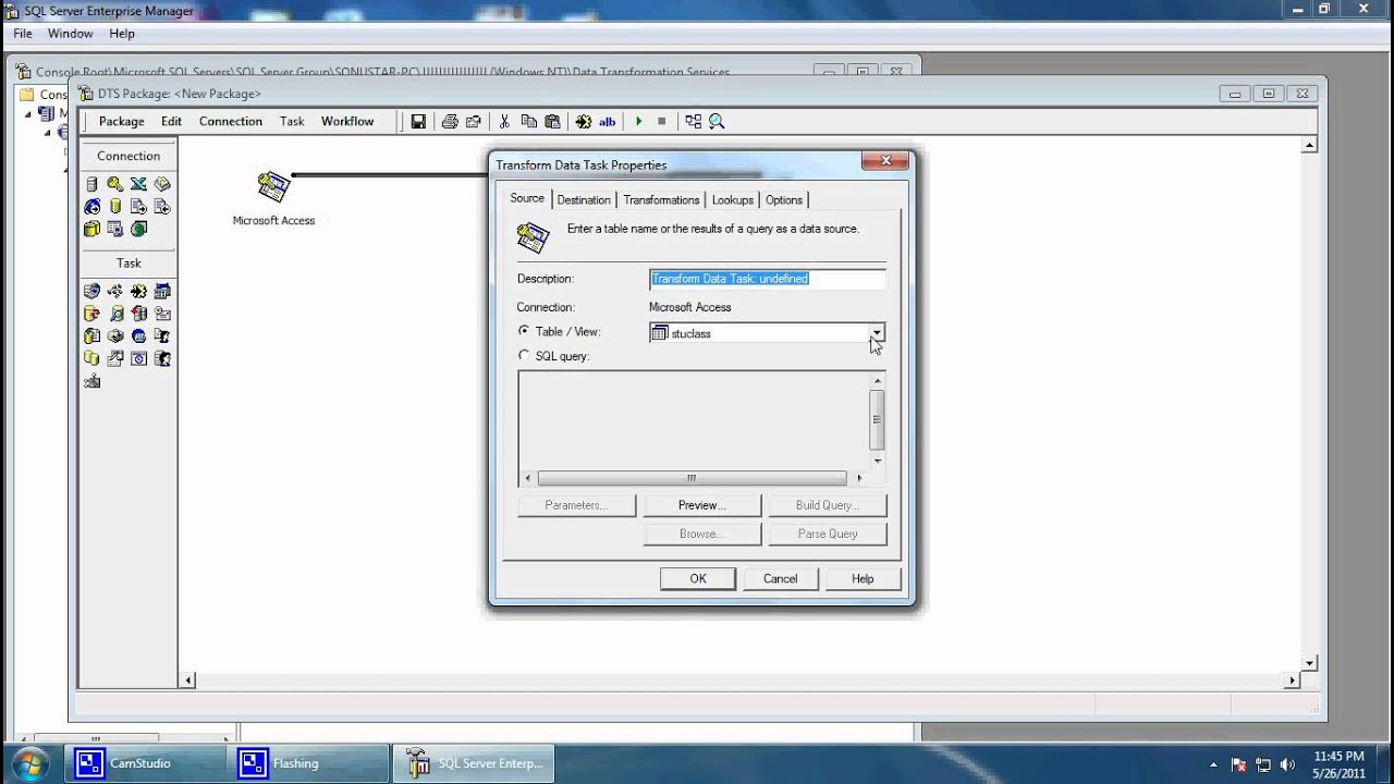 data transformation services in sql server 2000.avi