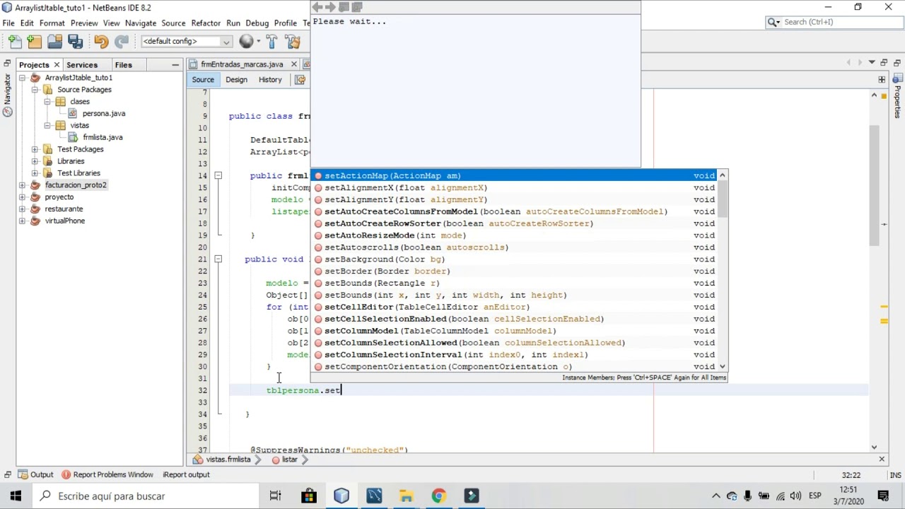 ArrayList Objeto Y Jtable Java TUTORIAL 1
