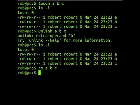 The 'unlink' Command In Linux