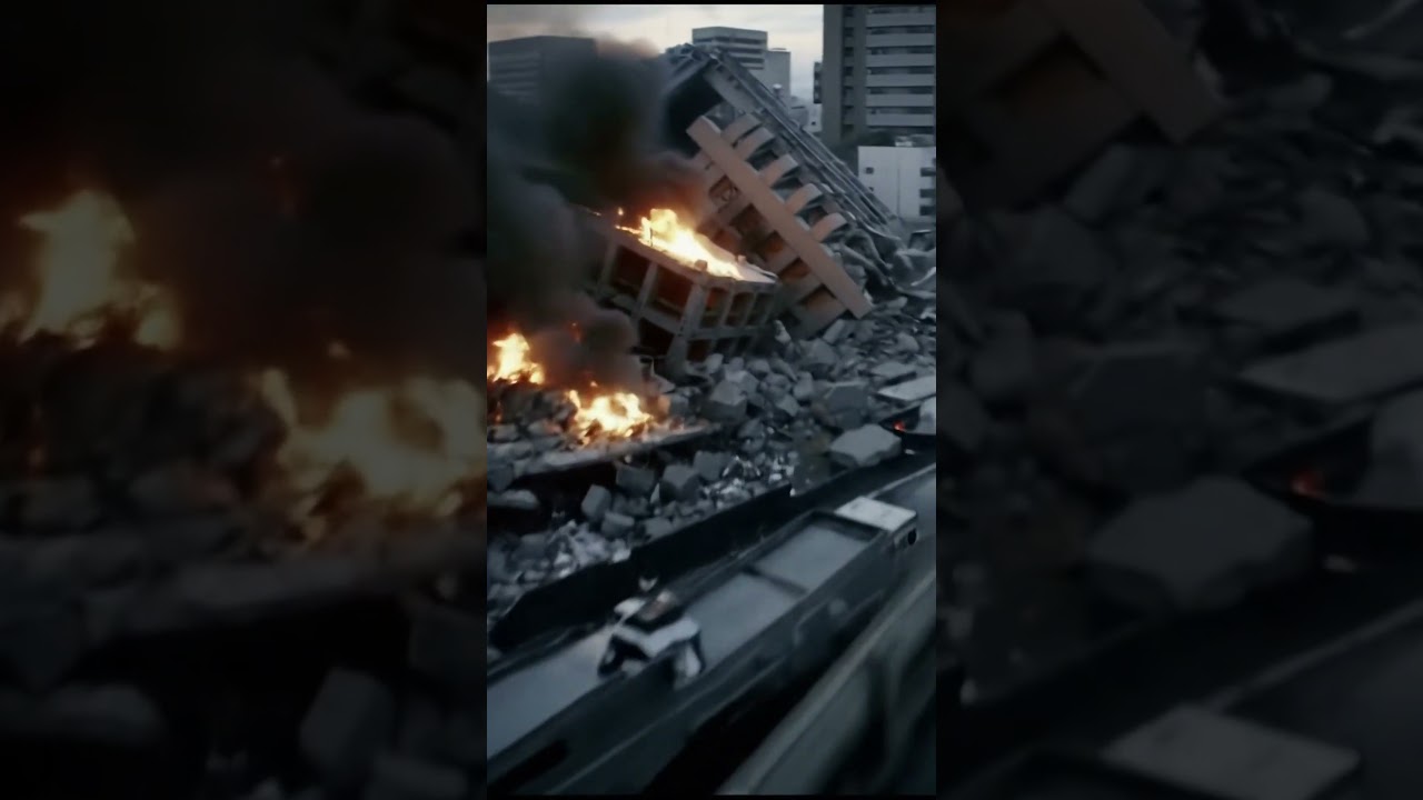 Massive Earthquake Caught on Camera #earthquake