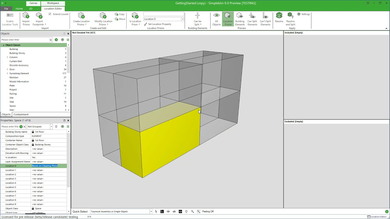 Simplebim® - Locations Prism, Move and Copy