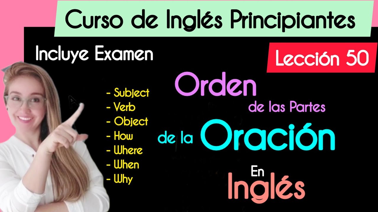 Lesson 50 - How to form Sentences in English | How to order the sentences in English Step by Step.