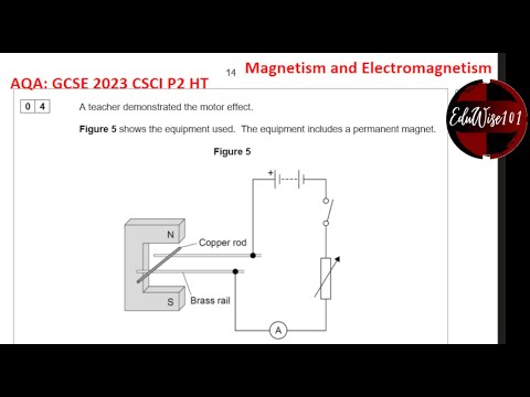 AQA GCSE (2023) Combined Science Physics - Paper 2: Q4 Higher Tier Past paper Questions Magnetism