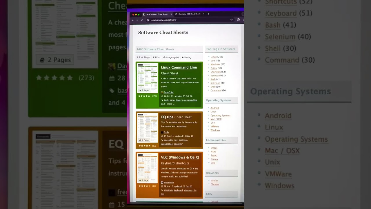 Cheathography Free Cheat Sheets for Any Subject #graphicdesign #cheatcodes