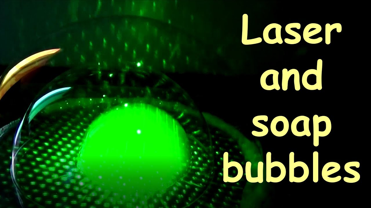 Laser and soap bubbles. Physics of simple experiments
