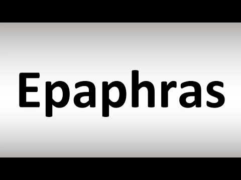 How to Pronounce Epaphras (BIBLE)