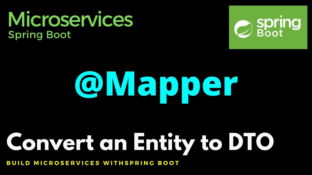 Create Mapper using Mapstruct - Build Microservices with Spring Boot