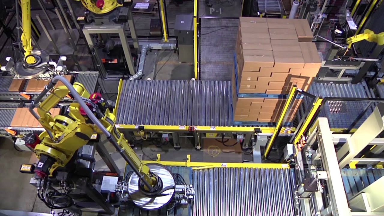 Dual Robotic Case Palletizing System - Kaufman Engineered Systems
