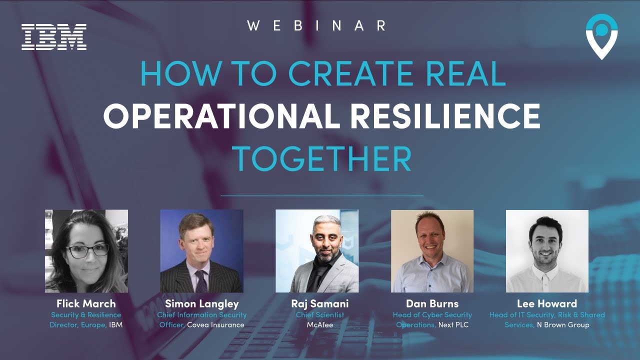 Virtual Roundtables Live: Technology Webinar - How to Create Real Operation Resilience Together