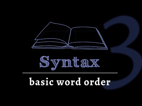 Grammar of Sentences: Word Order (Lesson 3 of 4)