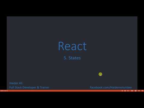 React JS In Urdu ~ React States (Part 1 of 7) Video Lecture - Learn ...