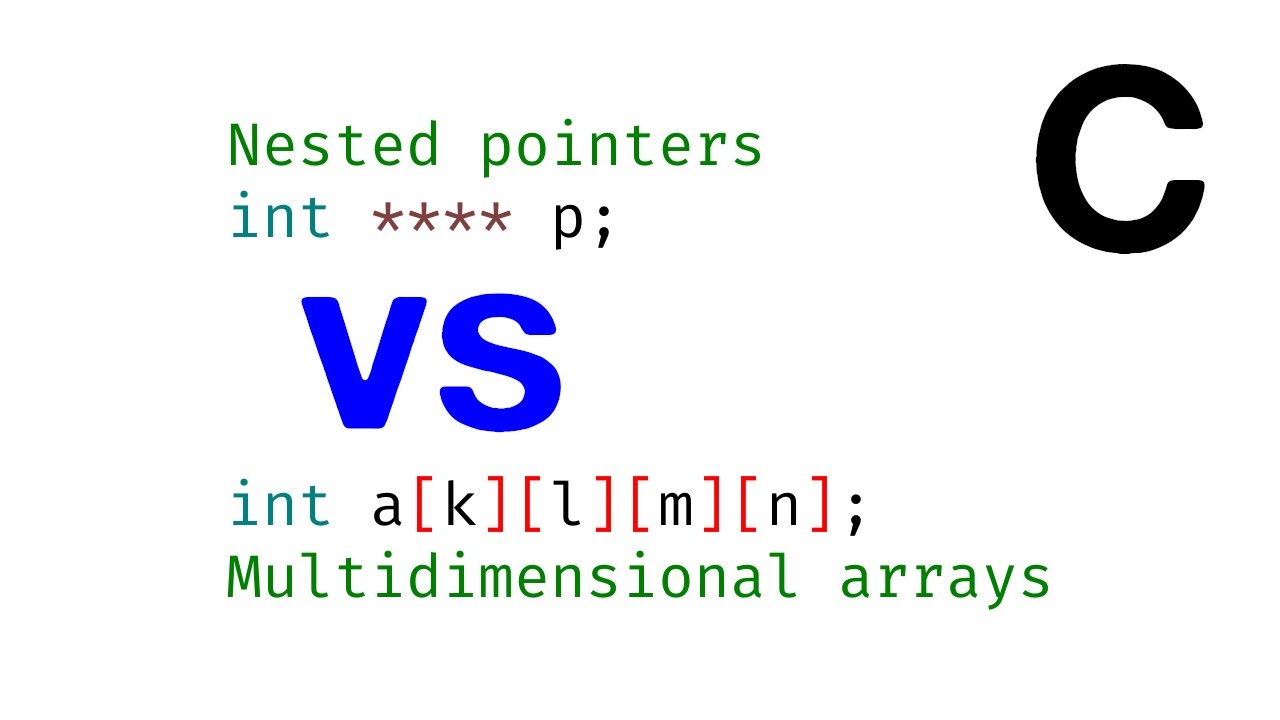 Nested pointers vs. multidimensional arrays