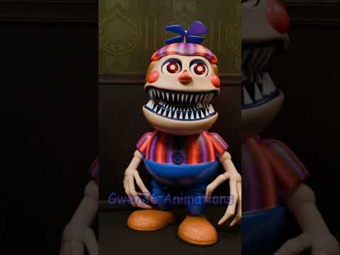 Balloon Boy meets Nightmare Balloon Boy [FNAF/Blender] #shorts #fnaf #fnaf4 #fnafblender