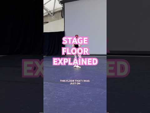 STAGE FLOOR EXPLAINED #stage#theatre#floor#marley#ballerina#ballet#didyouknow#explained#guestartist
