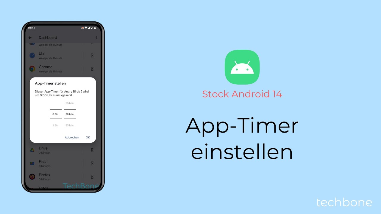 App-Timer einstellen [Android 14]