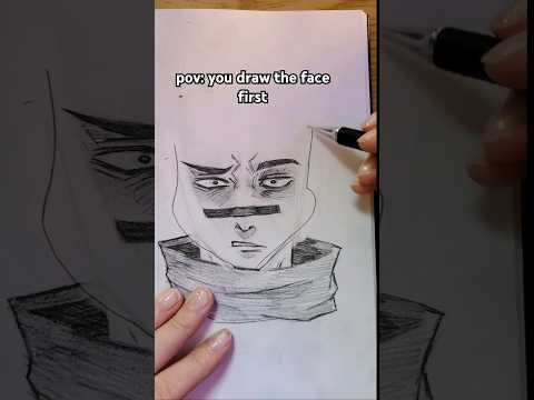 pov: you draw the face first 💀| #jjk #jujutsukaisen #choso #art #drawing #fyp #anime #artist