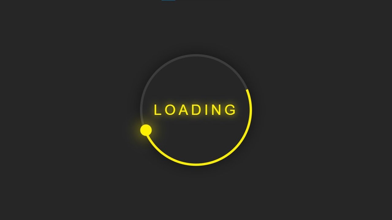 Glowing Loader Ring Animation using HTML & CSS. [ Source Code ]