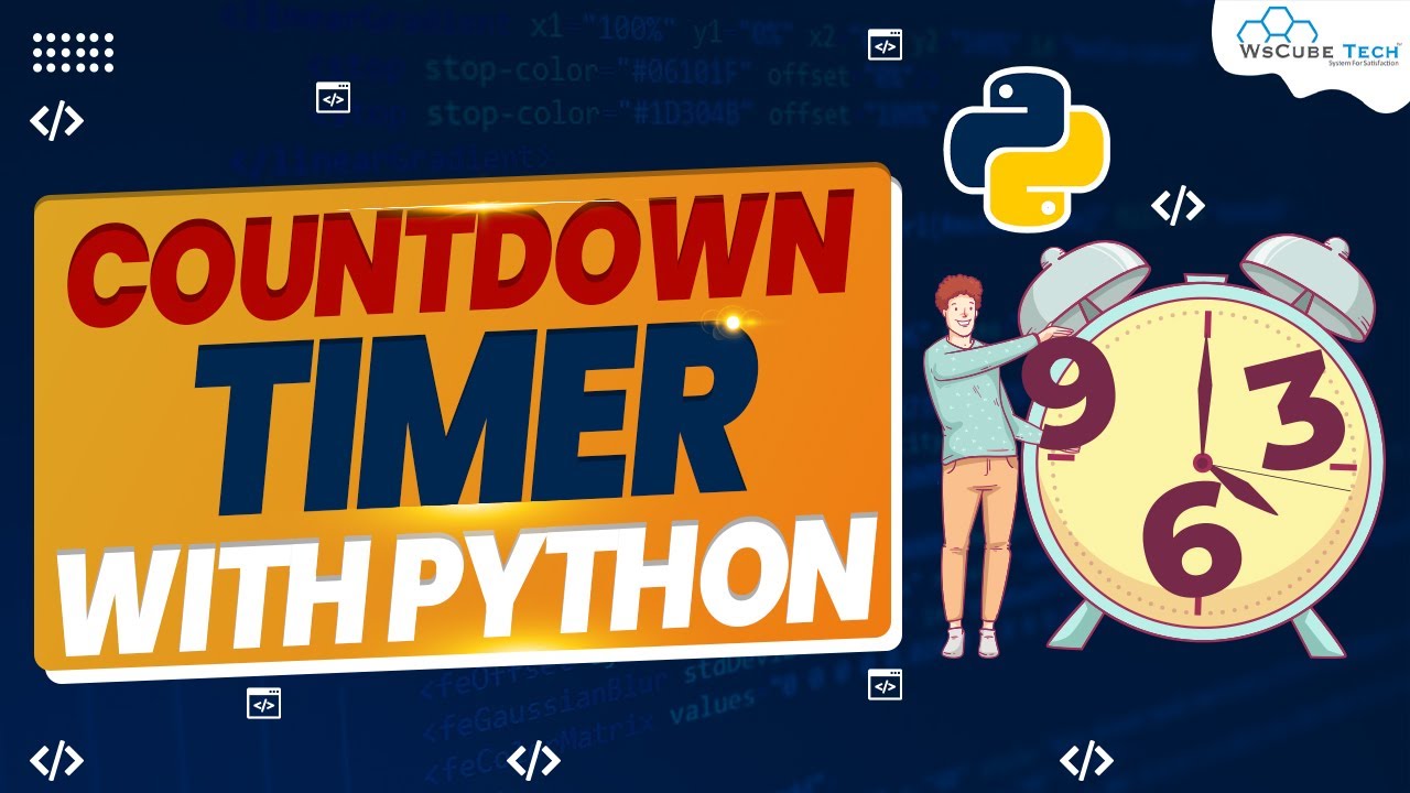 How to Create a Countdown Timer with Python Codes? | Python Program [English]
