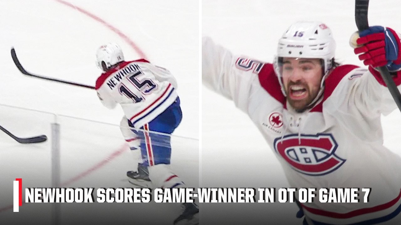 ALEX NEWHOOK SCORES OT GAME-WINNER  🏒 Canadiens take down Sabres in Game 7 | NHL on ESPN