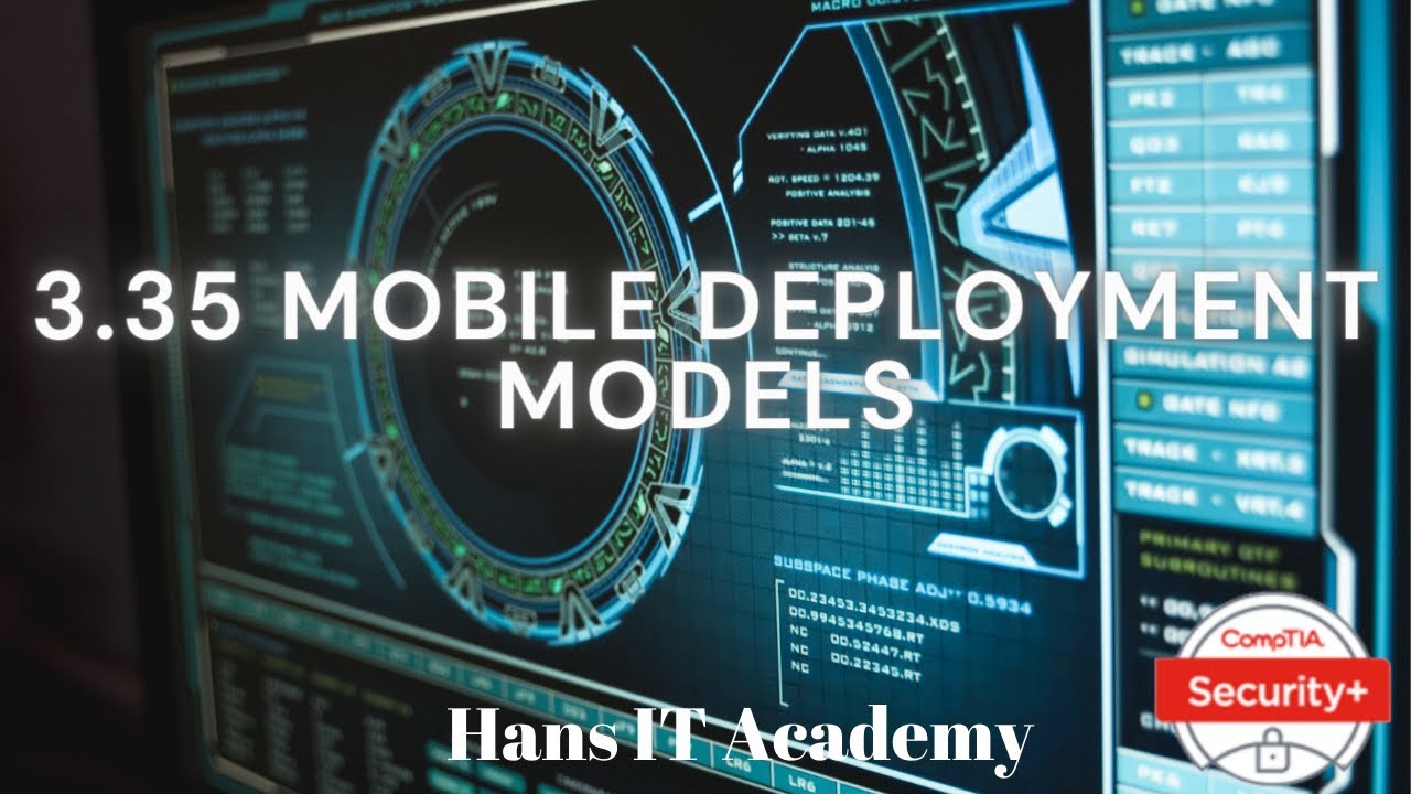 Deployment models for mobile devices (BYOD, COPE, CYOD, VDI) - CompTIA Security+ SY0 601 Domain 3.35