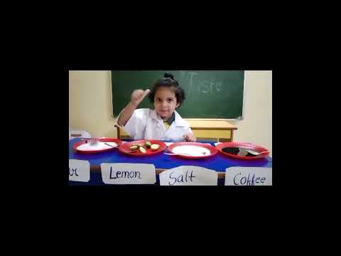 Junior kg students @kidzeesusuwahi can learn a lot from a sense of taste experiment