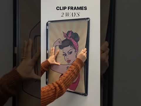 The Classic Clip Frame Used 2 Ways #shorts #clipframe #poster #displayposter @TheSlimlineWarehouse