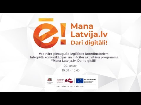 Vebinārs pieaugušo izglītības koodinatoriem
