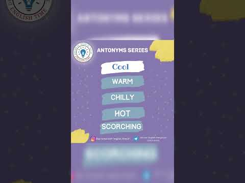 Antonyms of cool #antonyms #antonymsandsynonyms #antonymswords