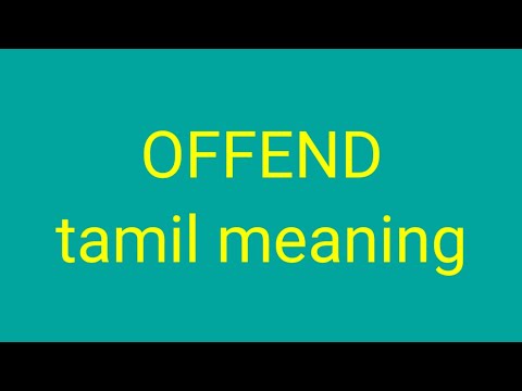 OFFEND tamil meaning/sasikumar