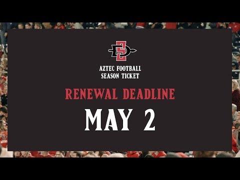 SDSU FOOTBALL: RENEW YOUR AZTECS SEASON TICKETS TODAY