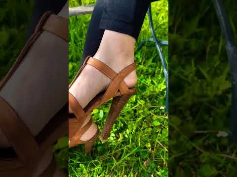 Nature & my favourite high heels #foryou #womensshoes #shoes #highheels #foot #feet #viralvideo #fyp