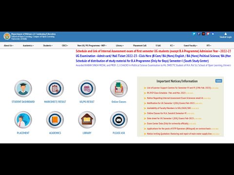 School of Open Learning, University of Delhi,North Campus (New Delhi) Full details