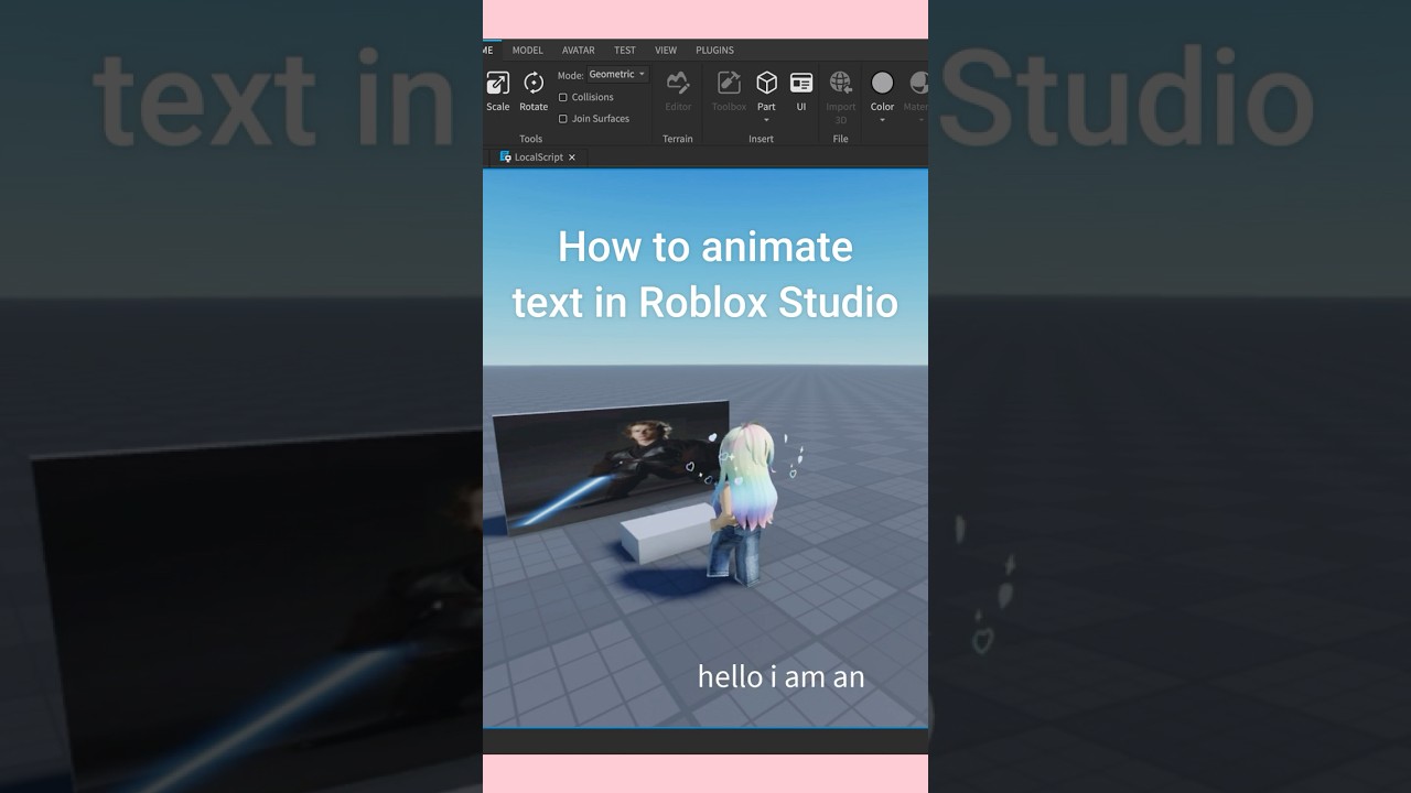How to animate text in Roblox Studio  #roblox #scripting #tutorial #robloxgamedesign