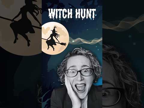 WITCH HUNT idiom explained #idioms #englishvocabulary #halloweenvocabulary #englishidioms #english