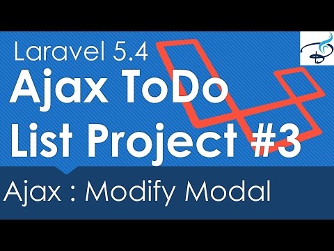 Learn Laravel 5 4 Ajax ToDo List Project Modify Modal 3 - Mind Luster