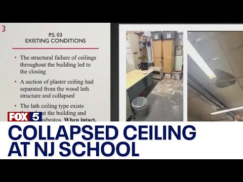 Paterson school closed due to collapsed ceiling