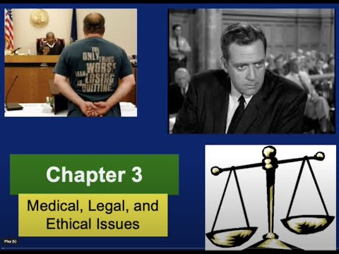 Chapter 3 Medical Legal Issues Lecture