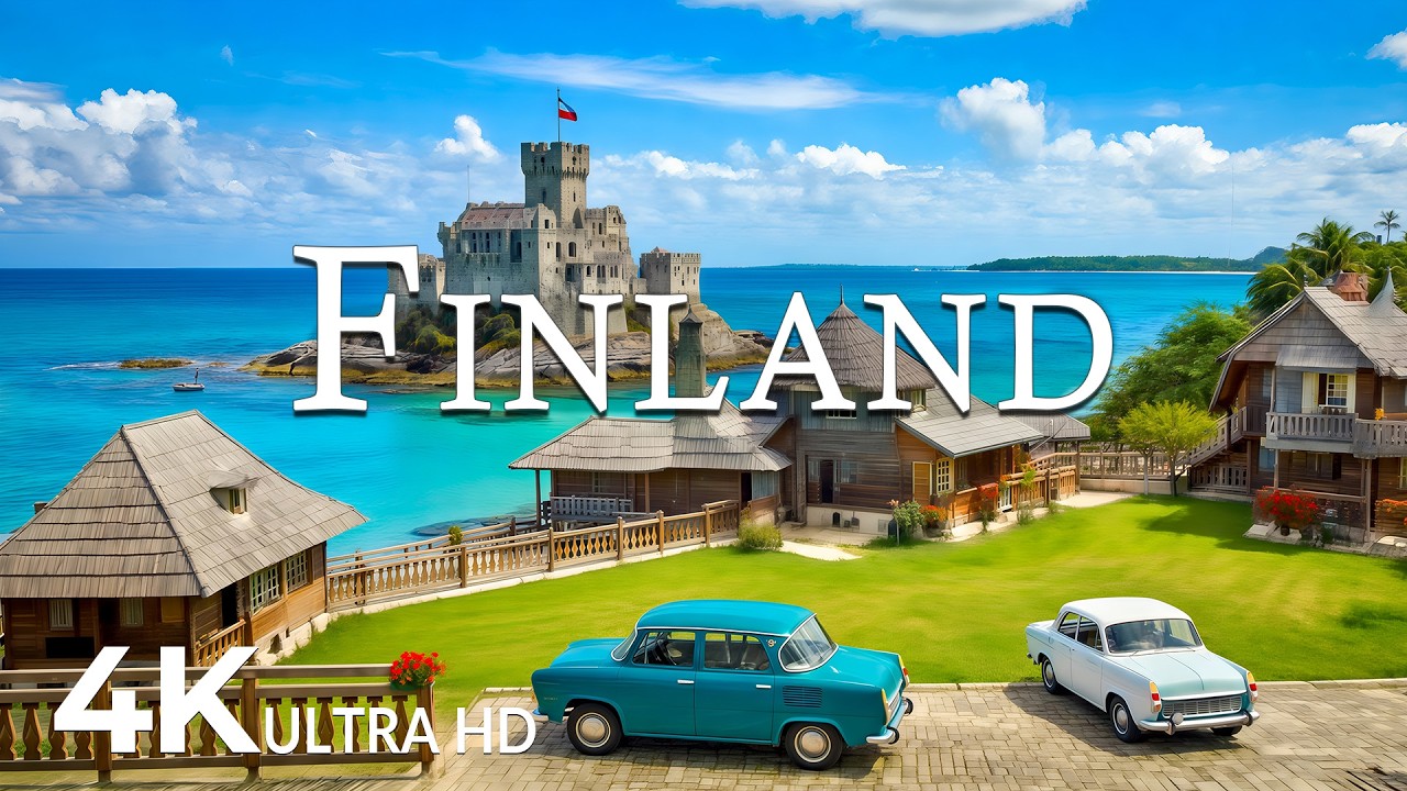 FLYING OVER FINLAND (4K UHD) – Soothing Music Along With Beautiful Nature Video - 4K Video ULTRA HD