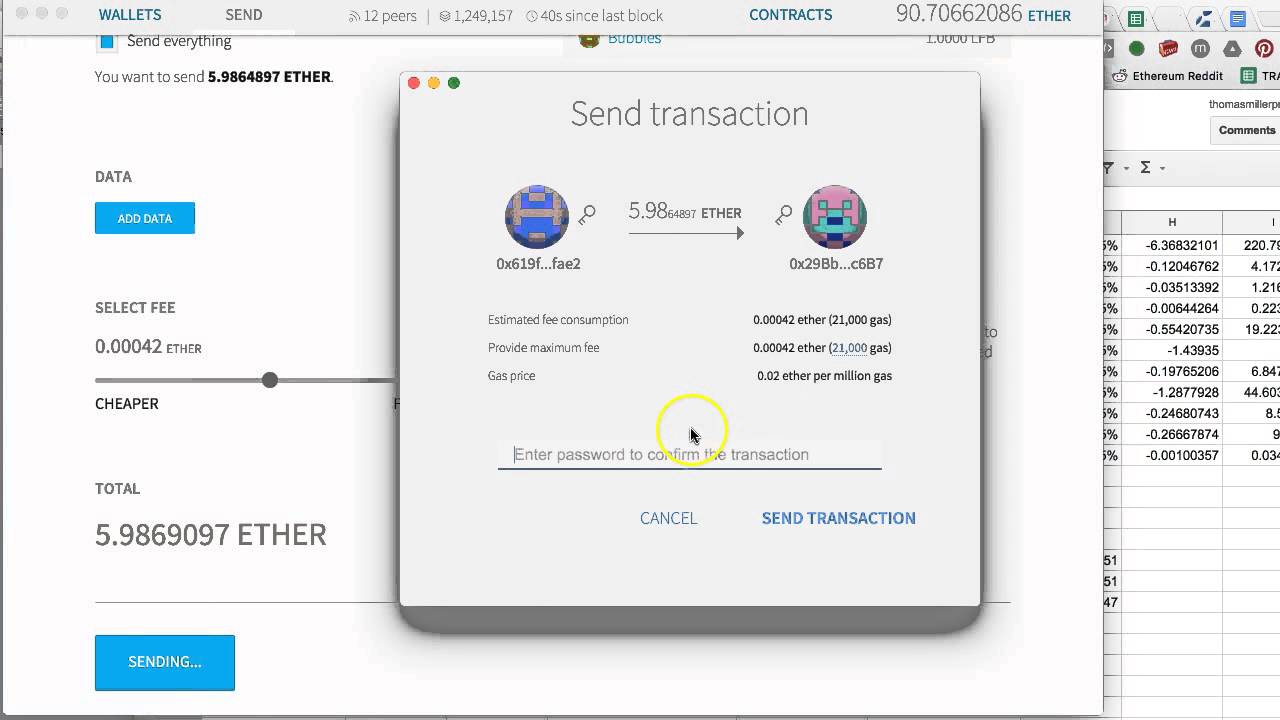 Here's what it's like to do a live Ethereum Transaction