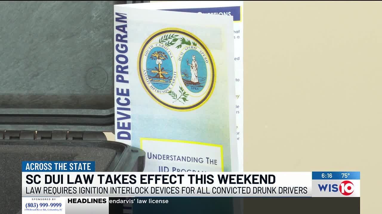 SC’s toughened-up DUI law to go into effect Sunday