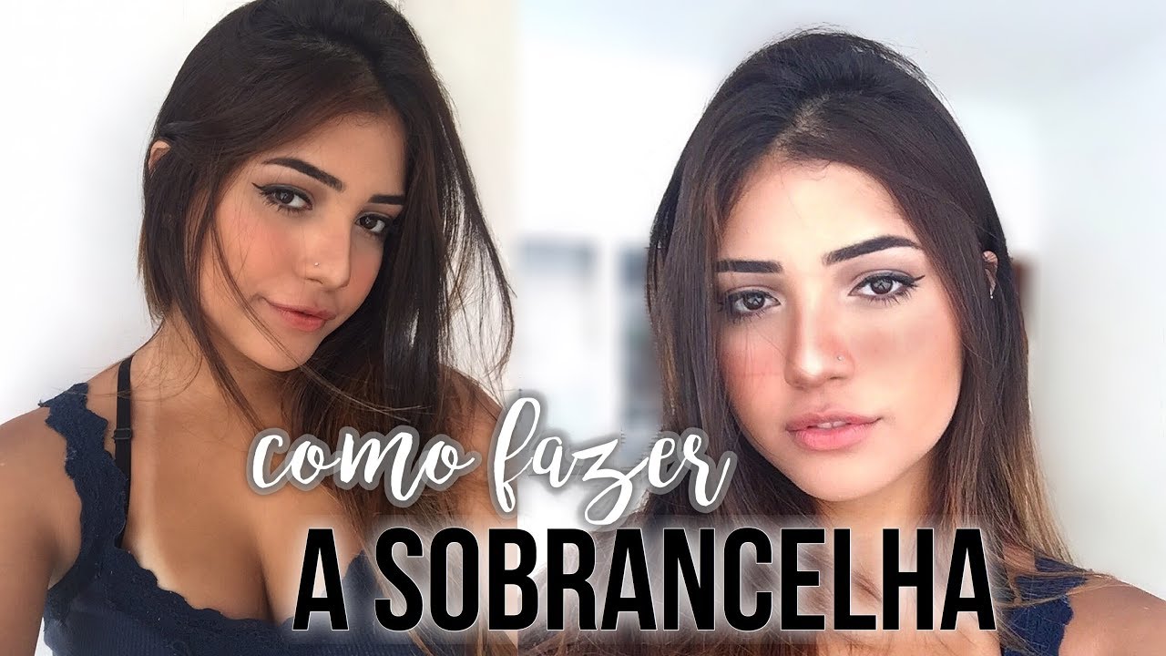 COMO FAZER A SOBRANCELHA EM CASA