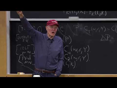Industry Model: Using the elasticity of substitution to interpret one of the conditions