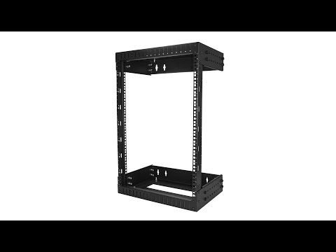15U 12" Adjustable Wall Mount Network Rack | RK15WALLOA | StarTech.com