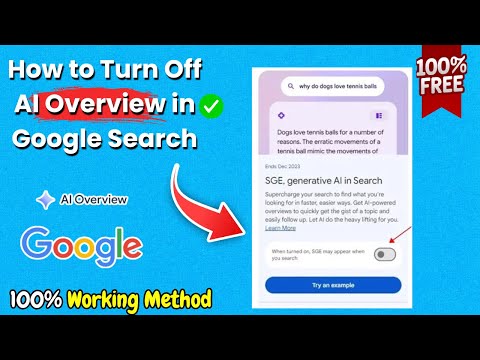 How to Turn Off AI Overview in Google Search