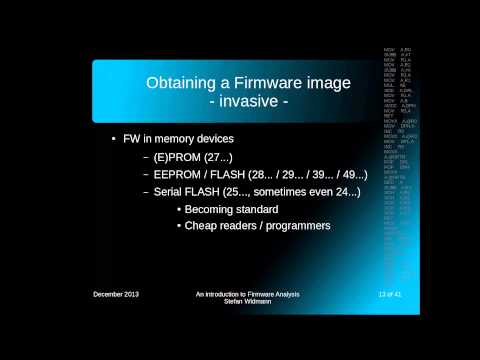 30c3 - An introduction to Firmware Analysis