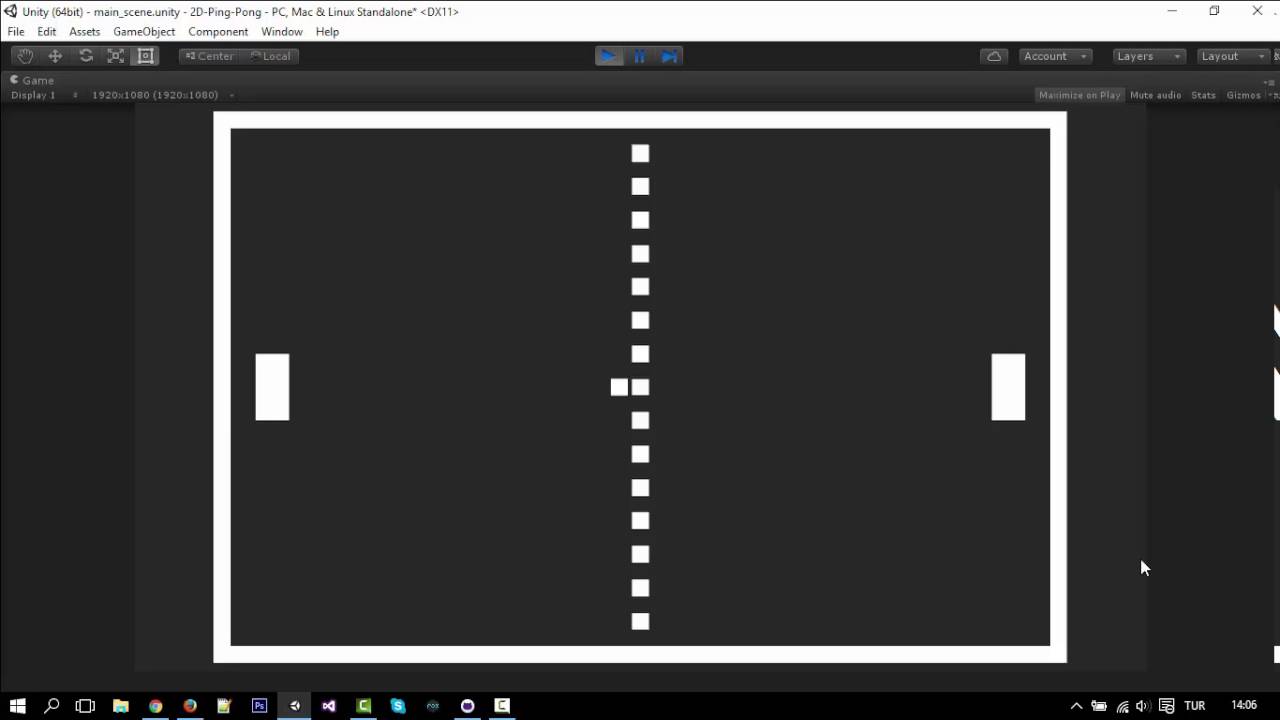 1- Public GIT PROJECT: 2D-Ping-Pong - Prototype Unity3D
