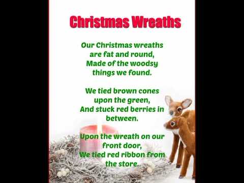 Christmas wreaths/our Christmas wreaths / popular nursery/ rhymes poems for kids @studywithfun8991