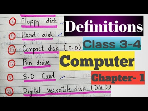 What is Floppy disk | What is Hard disk | What is Pen drive | What are S.D cards