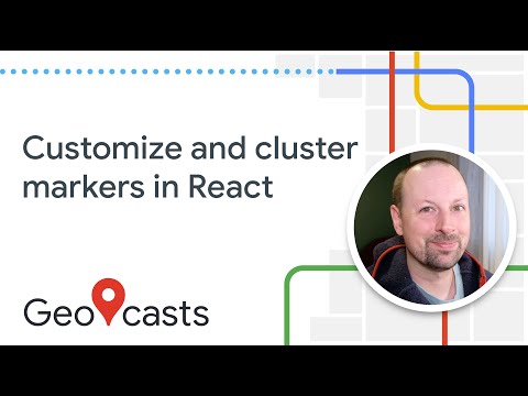 How to create and customize cluster markers in React