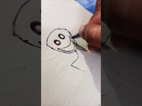 The mysterious man #art #doodle #drawing #scary #ghost #trending #subscribe #youtubeshorts #shorts